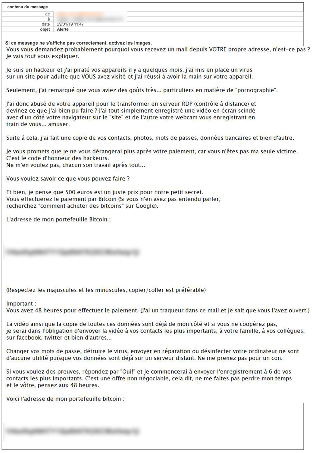 Arnaque - Recrudescence de chantage à la webcam - Actualité - UFC-Que ...